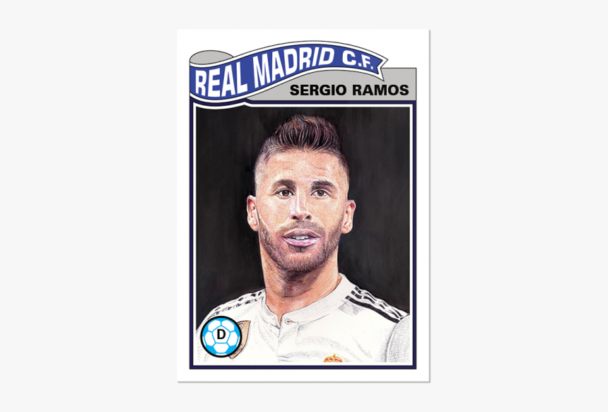 Topps Ucl Living Set Card - Sergio Ramos, HD Png Download , Transparent ...