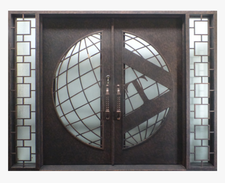 Custom Commercial Wrought Iron Door - Architecture, HD Png Download ...