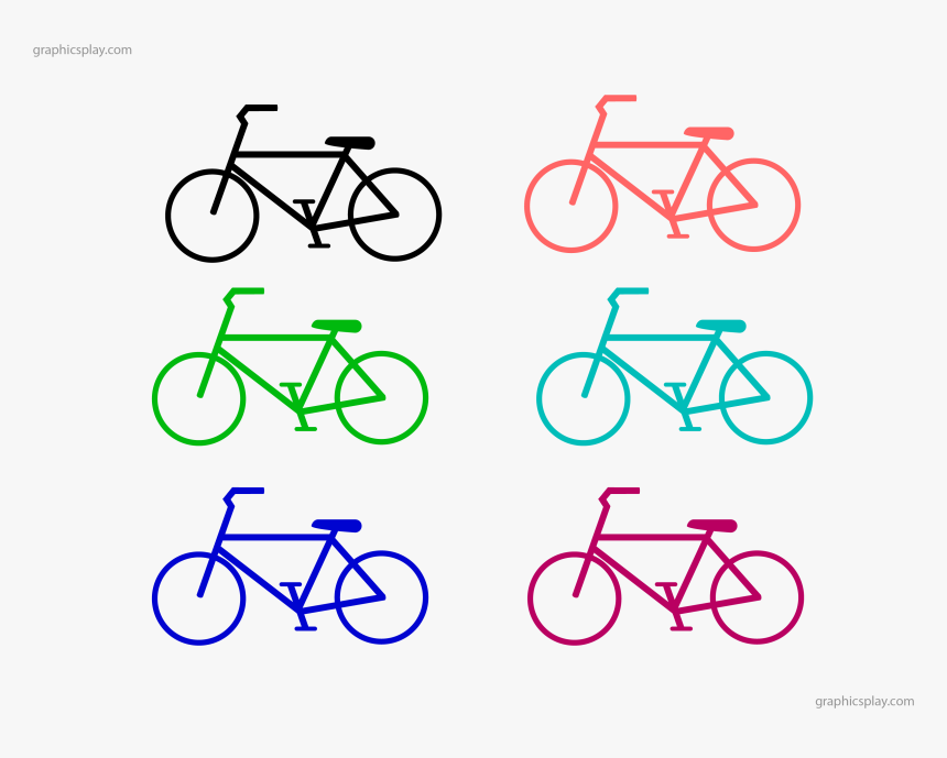 Simple Bicycle Vector, HD Png Download , Transparent Png Image - PNGitem