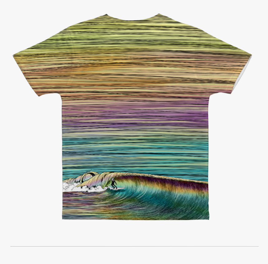 Wave Pattern 2 ﻿classic Sublimation Adult T Shirt - Sea Otter, HD Png ...