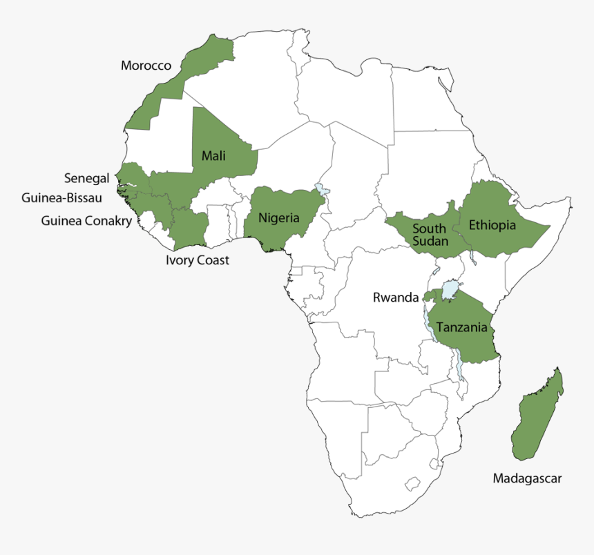 Map Of Africa No Background, HD Png Download , Transparent Png Image ...