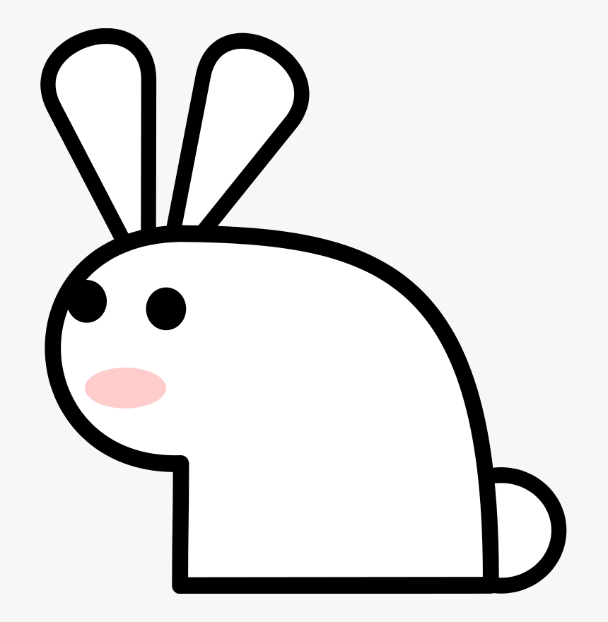 Transparent Rabbit Outline Png - Rabbit Clip Art, Png Download ...