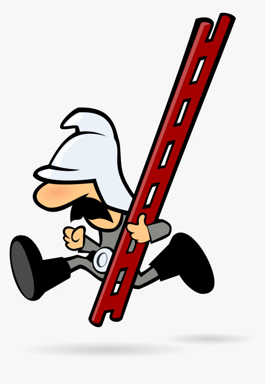 Fireman Ladder2 By Mimooh - Scalable Vector Graphics, HD Png Download ...
