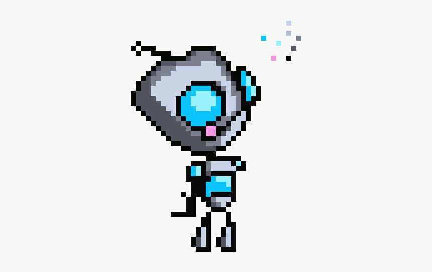 Gir Invader Zim Pixel Art, HD Png Download , Transparent Png Image ...