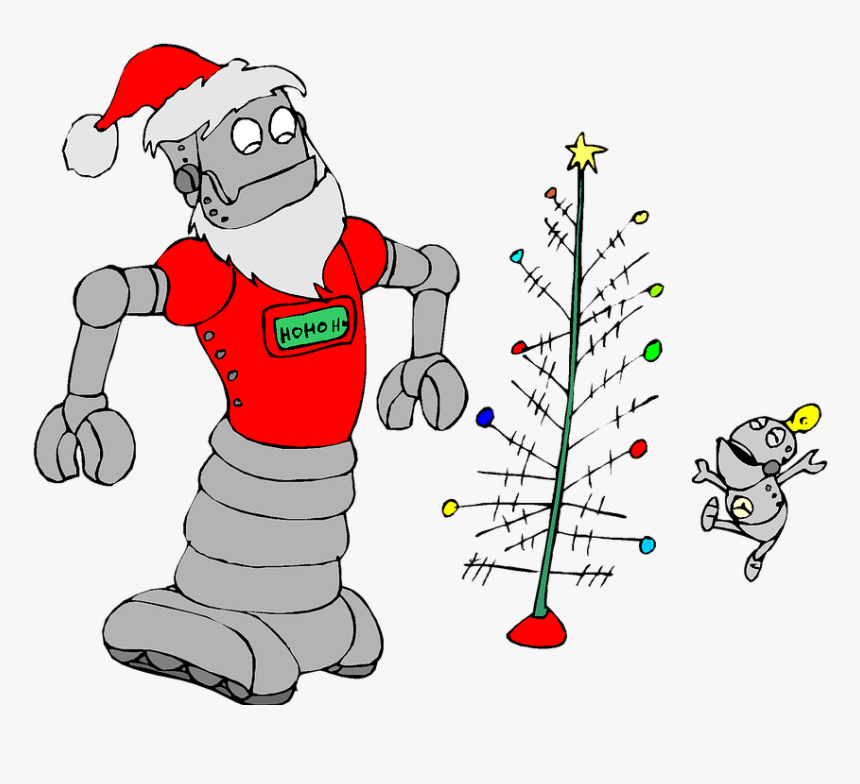 Robot Christmas, HD Png Download , Transparent Png Image - PNGitem