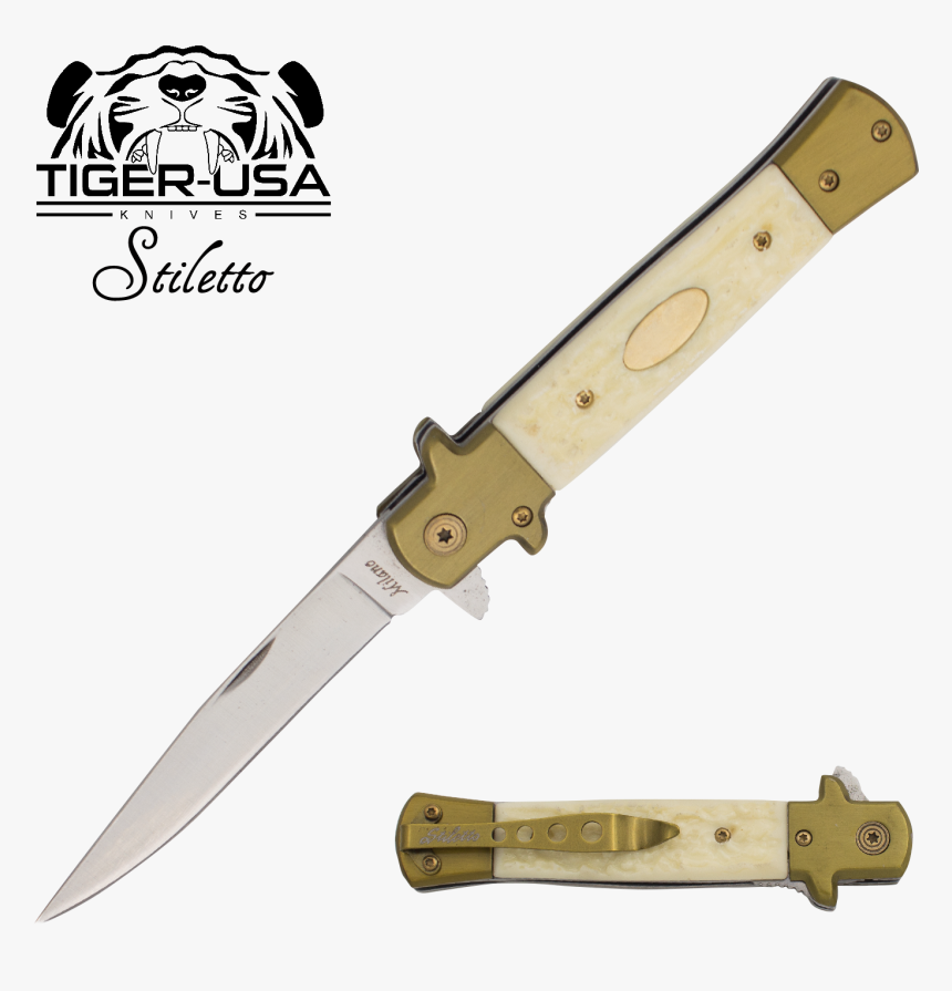 Stiletto Spring Assisted Knife, HD Png Download , Transparent Png Image ...