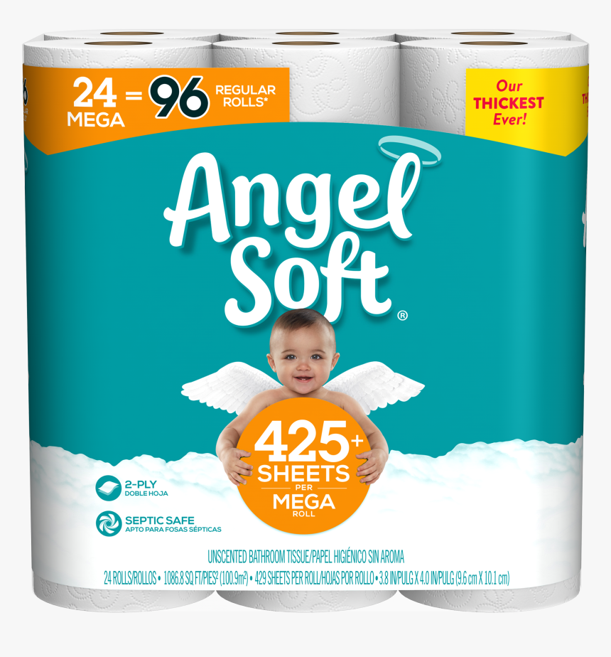 Angel Soft Toilet Paper, HD Png Download , Transparent Png Image - PNGitem
