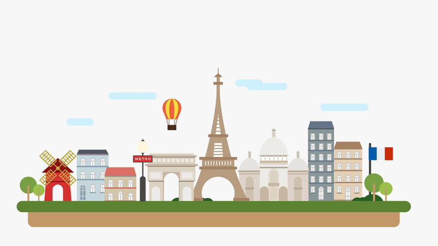 Paris Clipart Building Paris - Paris Illustration Png, Transparent Png ...