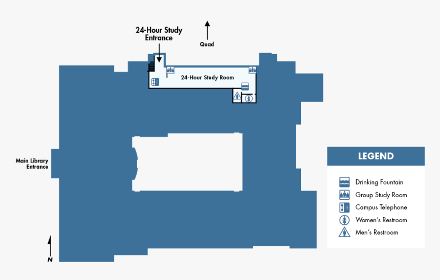 Shields Library Main Reading Room, HD Png Download , Transparent Png ...