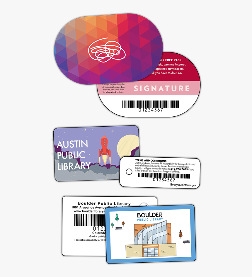 Library Card Png -library Cards - Anythink Card, Transparent Png ...