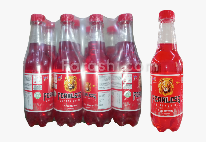 Fearless Red Berry Energy Drink 500ml X 12 Count - Frucade, HD Png ...
