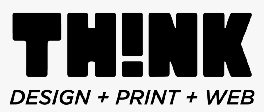 Think Design Print Web Logo-01 - Black-and-white, HD Png Download ...