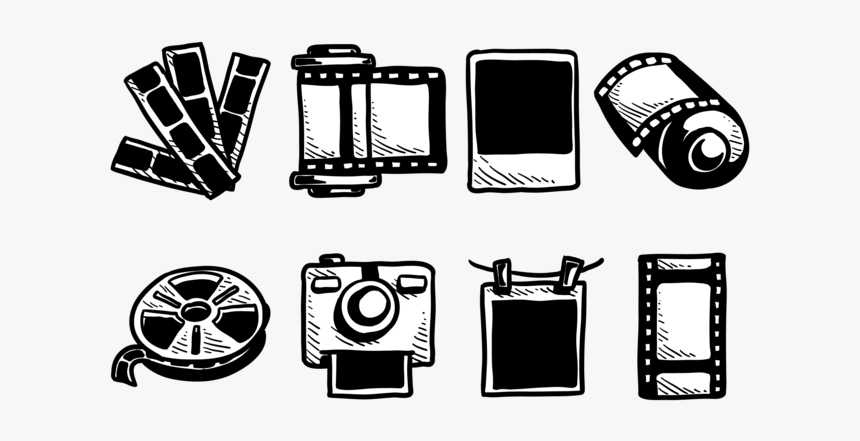 Photo Negative Icons Vector - Rollo Fotografico Png Icon, Transparent ...