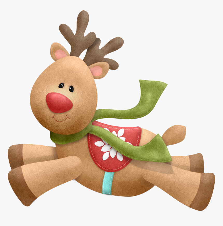 Cute Christmas Reindeer Clip Art, HD Png Download , Transparent Png ...