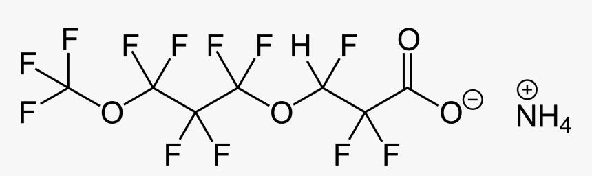 Adona 2d Skeletal - Perfluorododecanoic Acid Chemical Structure, HD Png ...