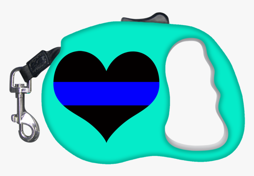 Thin Blue Line Heart Dog Leash Class - Leash, HD Png Download ...