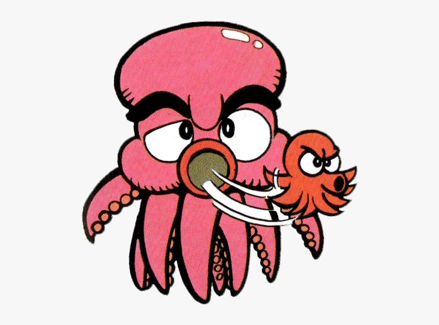 Sml2 Artwork - Octopus - Super Mario Land 2 Octopus, HD Png Download ...