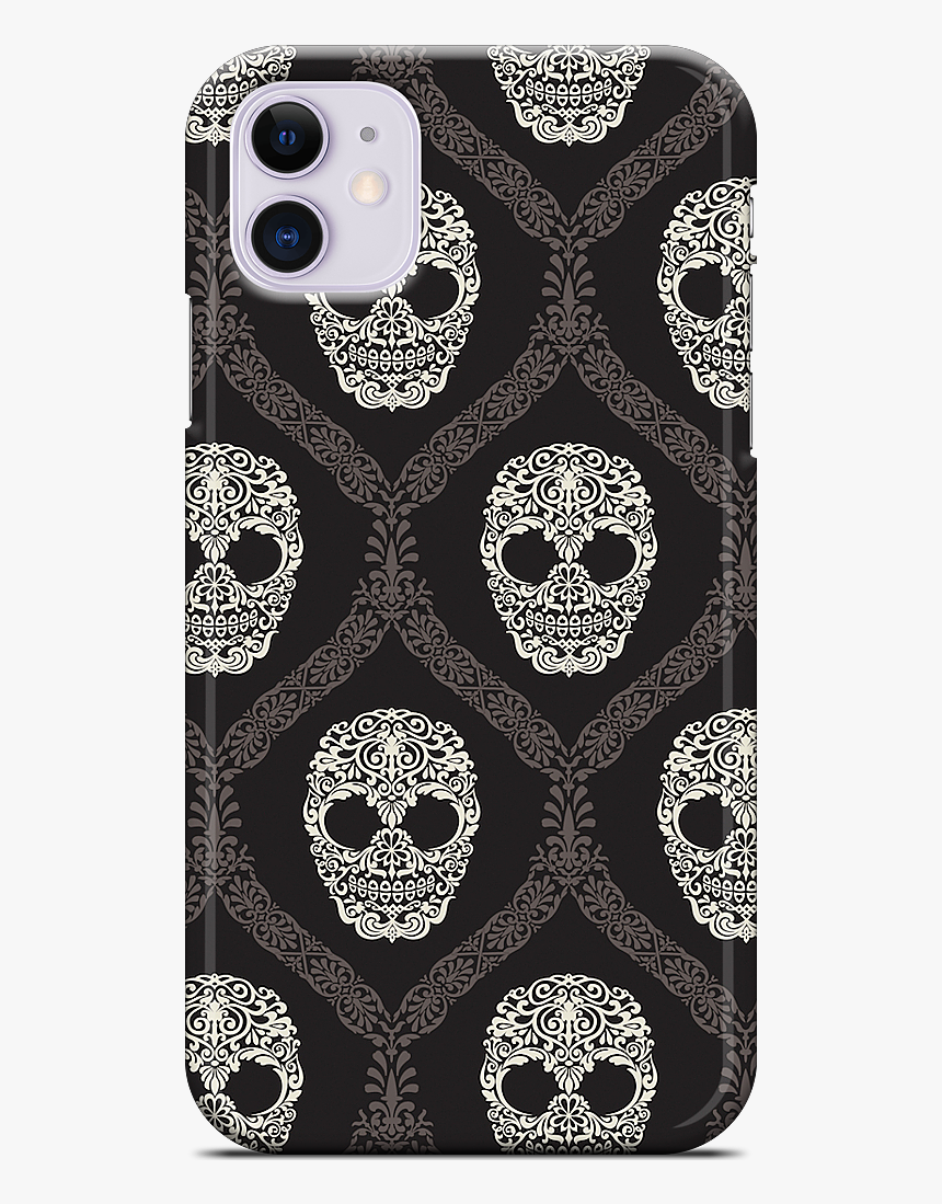 Skull Damask Iphone Case Data Mfp Src //cdn, HD Png Download ...