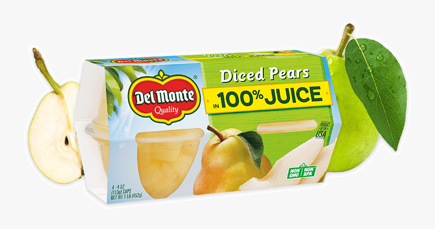 Pears, Fruit Cup® Snacks - Pear Cups, HD Png Download , Transparent Png ...