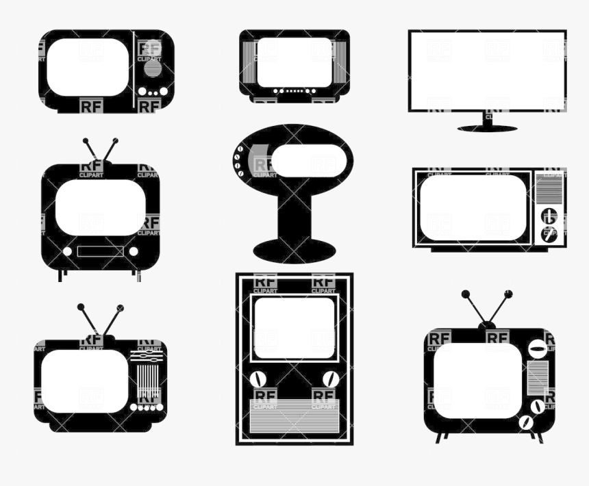 Television Silhouette Vector