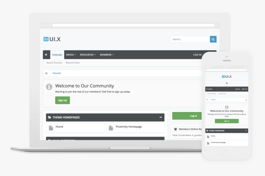 Product - Ui X Xenforo Theme, HD Png Download , Transparent Png Image ...