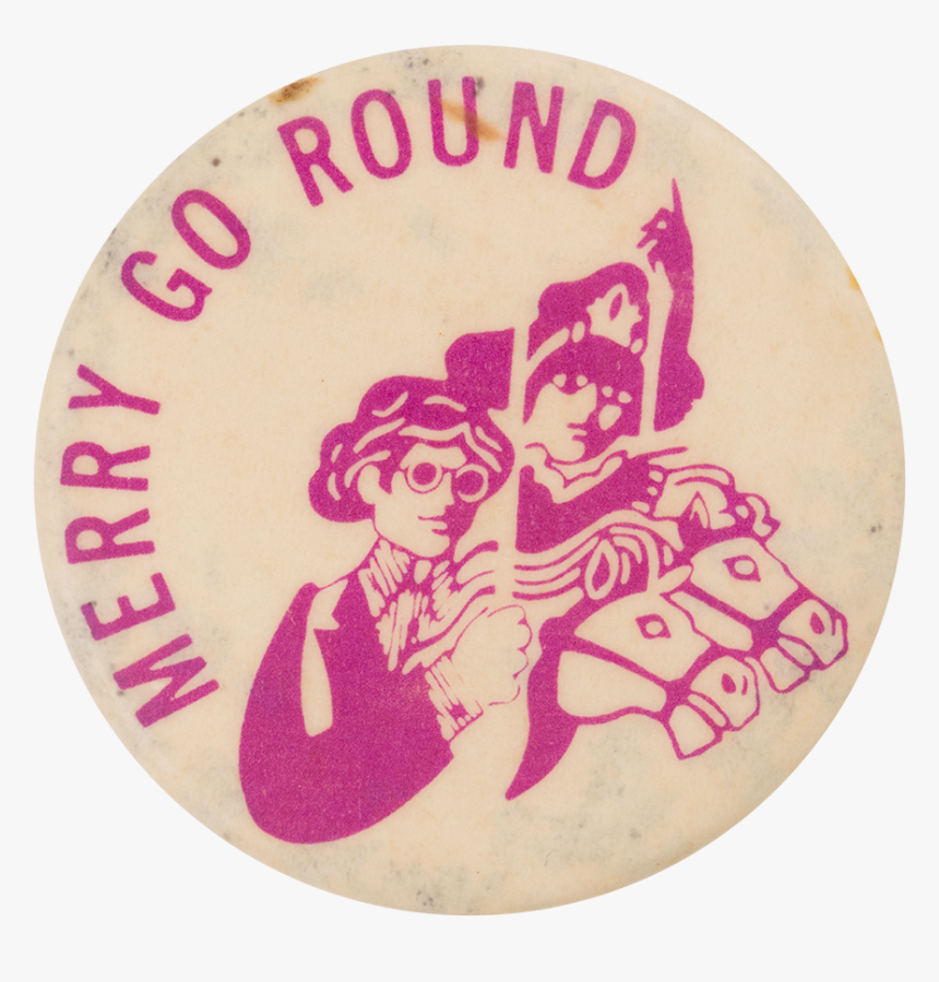 Merry Go Round Advertising Button Museum - Illustration, HD Png ...
