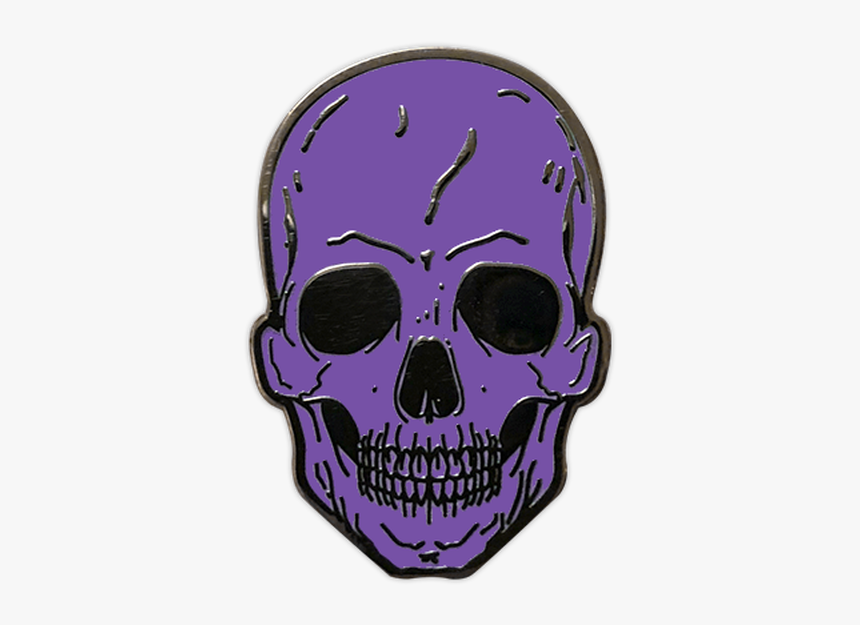 Purple Skull Enamel Pin - Bone, HD Png Download , Transparent Png Image ...