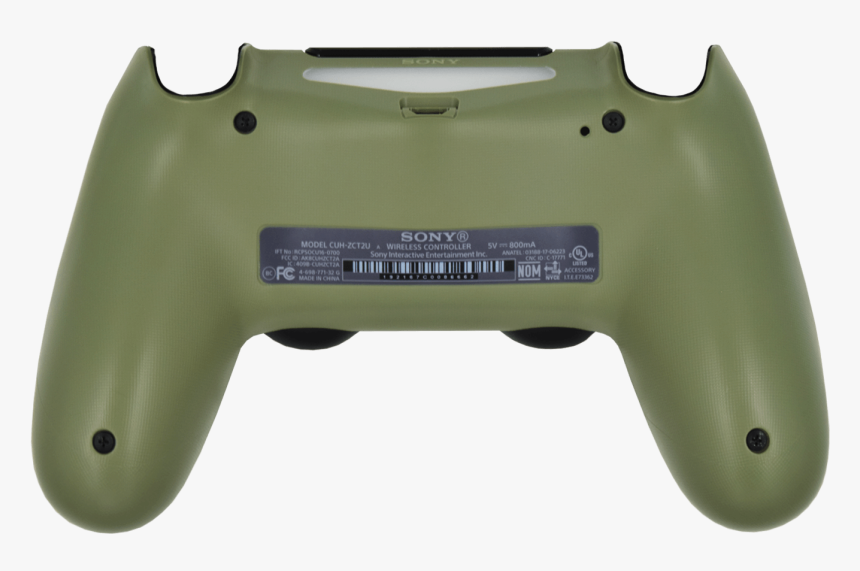 Transparent Game Controler Png - Back Of A Red Ps4 Controller, Png ...