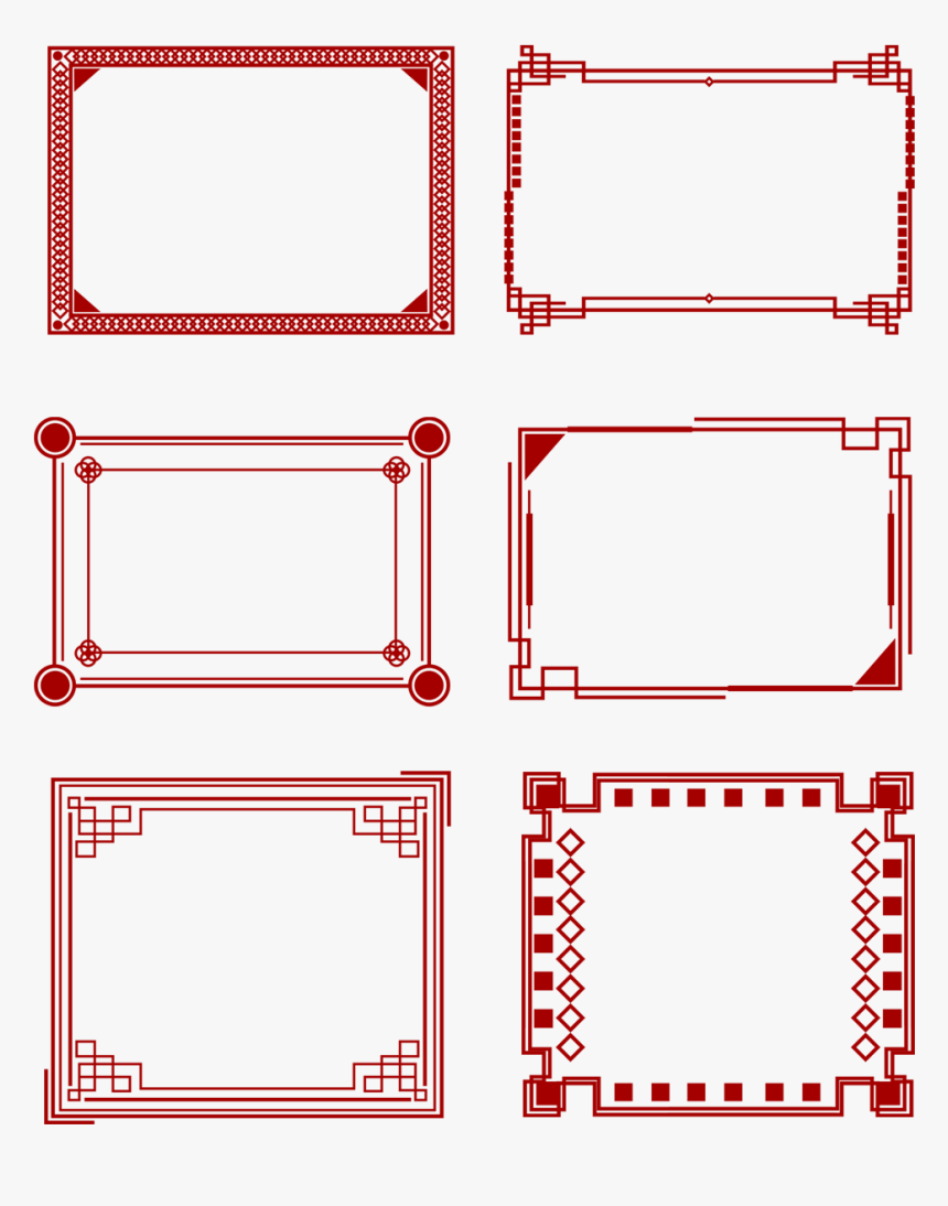 Chinese Pattern Border