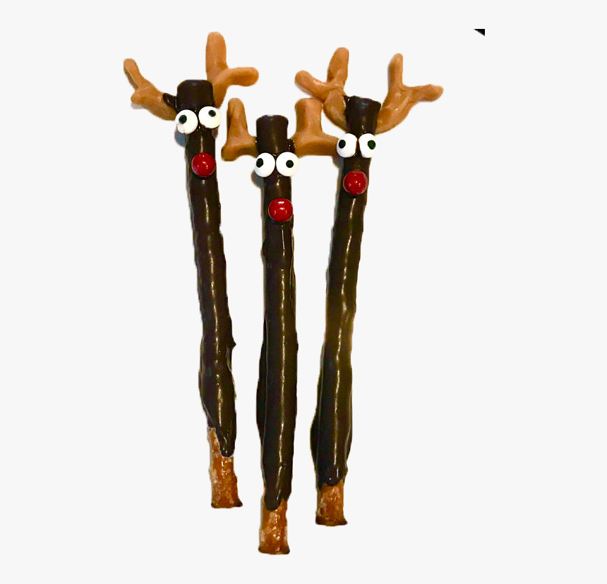 Chocolate Covered Pretzel Sticks, Christmas, Reindeer - Pretzel Rods ...