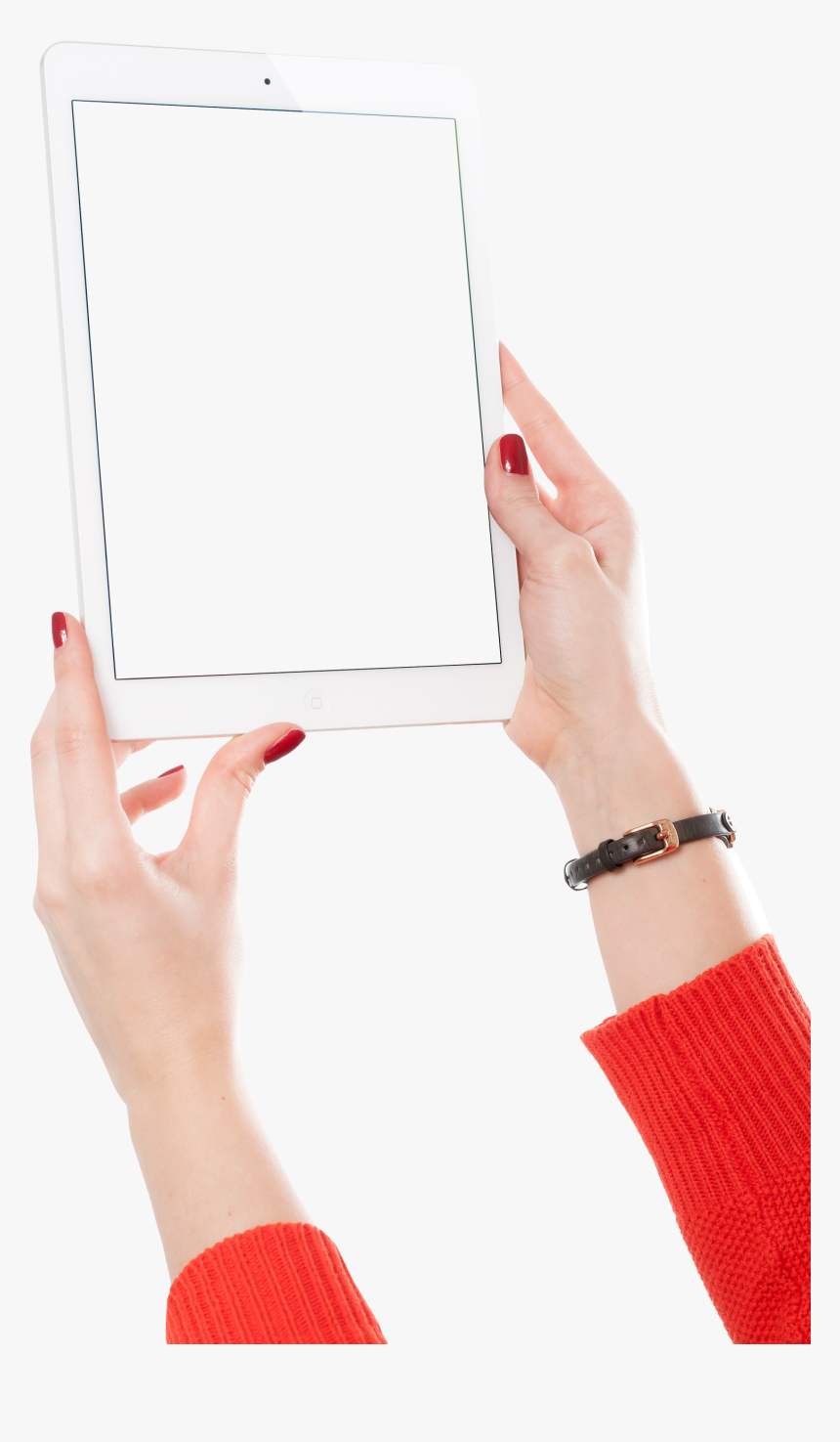 Hand Holding White Tablet Png, Transparent Png , Transparent Png Image ...
