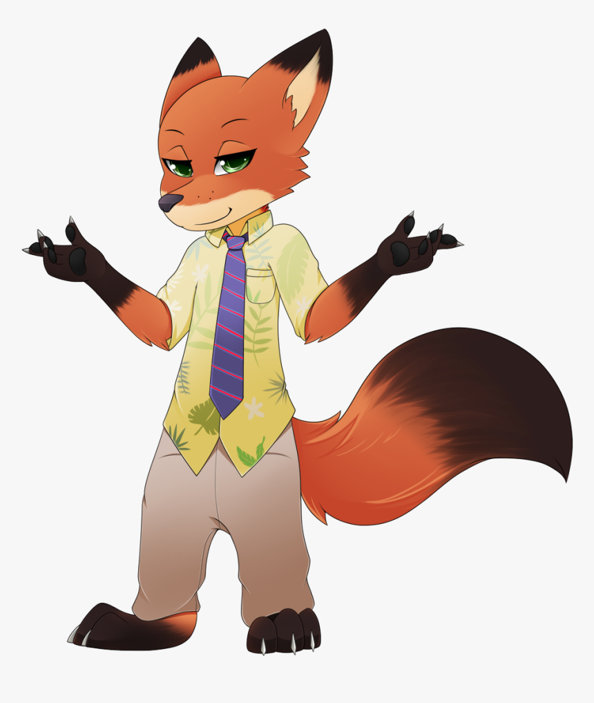 Nick Wilde - Cartoon - Cartoon, HD Png Download , Transparent Png Image ...