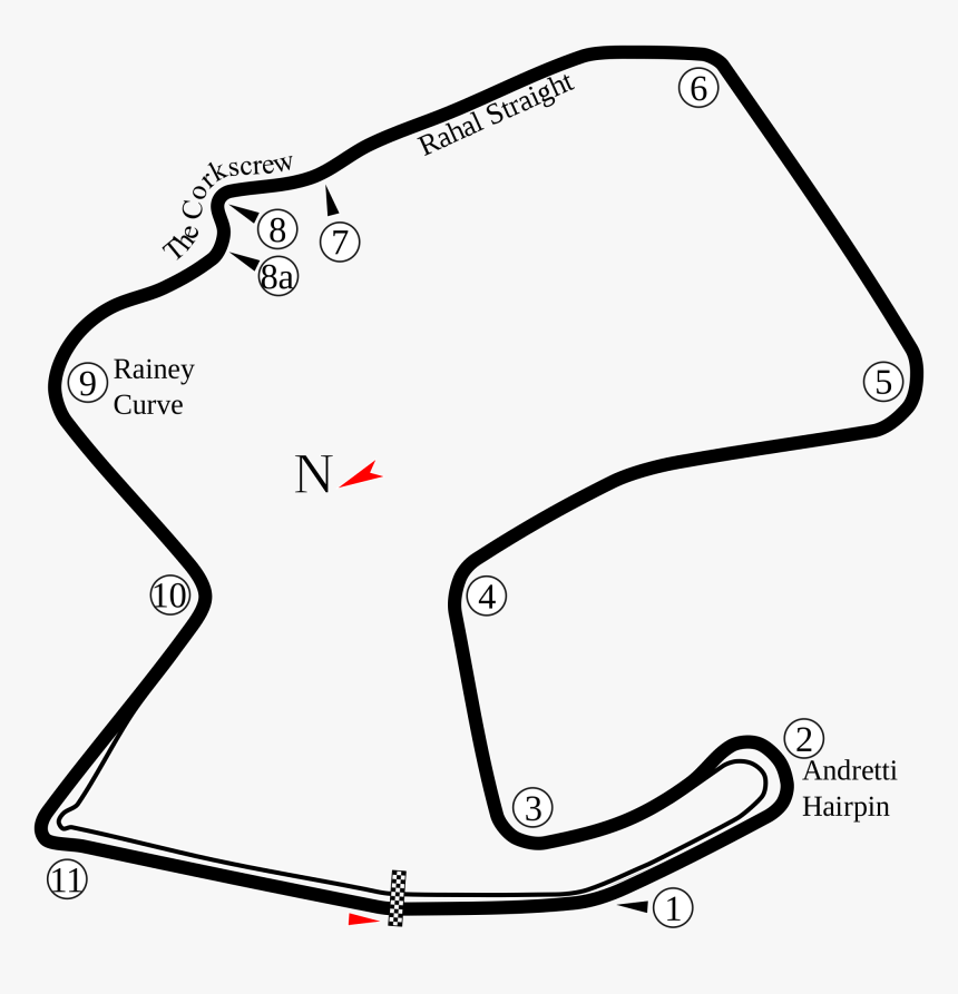 Laguna Seca Circuit Map, HD Png Download , Transparent Png Image - PNGitem