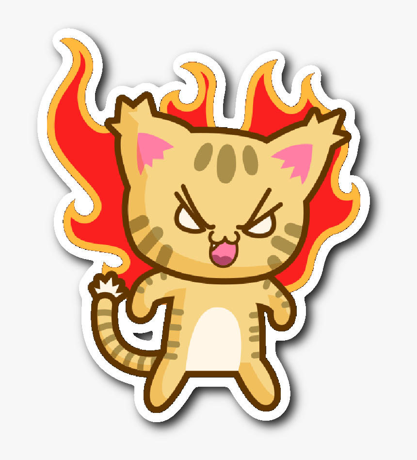 Cute Cat Stickers Series - Transparent Cute Cat Stickers Png, Png ...