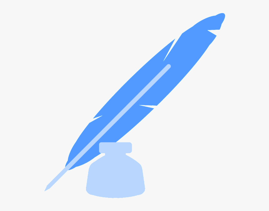 Quill And Ink Icon - Story Icon Png Blue, Transparent Png , Transparent ...