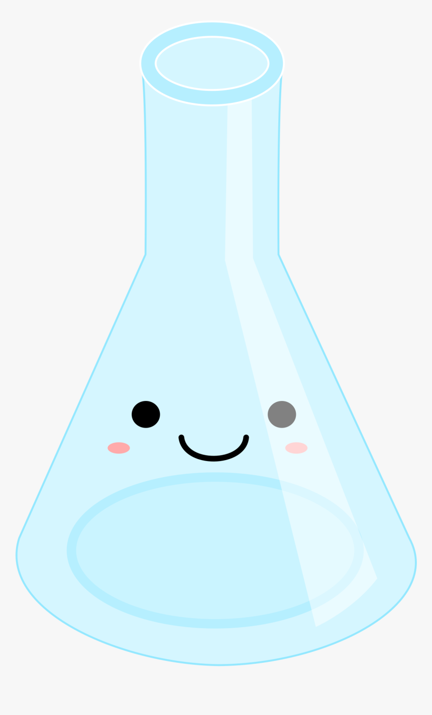 Kawaii Erlenmeyer Flask Clip Arts - Cute Flask Png, Transparent Png ...