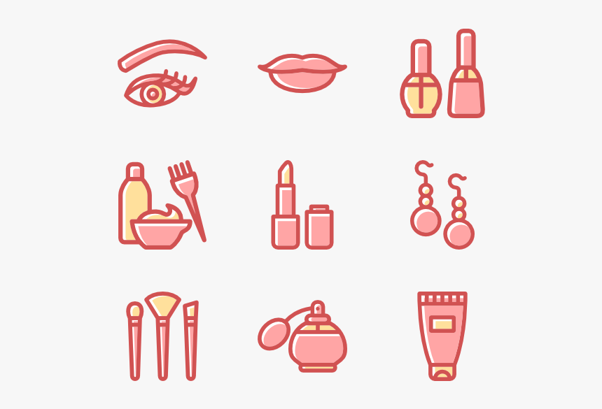 Women And Beauty Set - Beauty Icon Free Png, Transparent Png ...