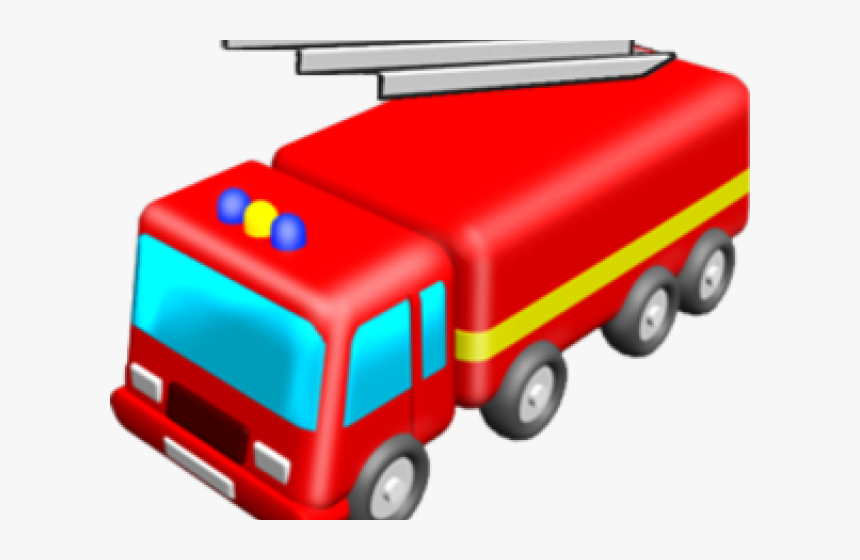 Cartoon Fire Engine, HD Png Download , Transparent Png Image - PNGitem