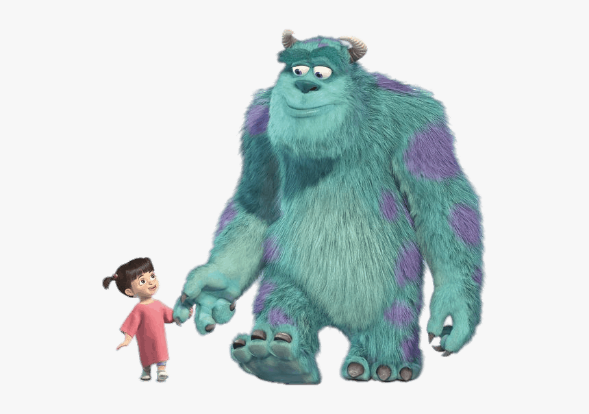 Sulley And Boo Hand In Hand - James P Sullivan And Boo, HD Png Download ...