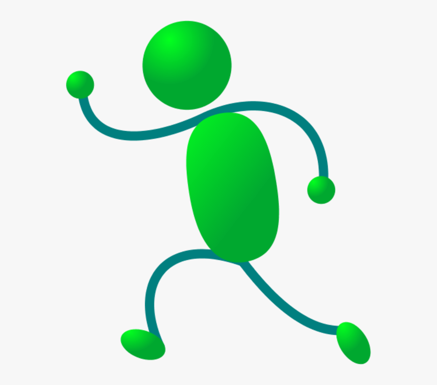 3d Stickman Running Clipart