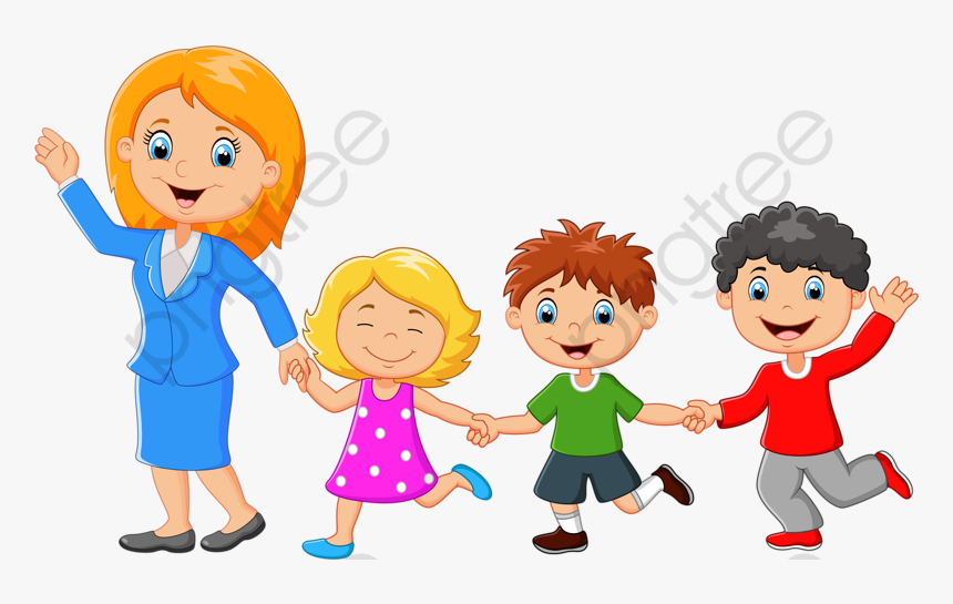 Clip Art Of Teachers And Students, Hd Png Download - Single Parent ...