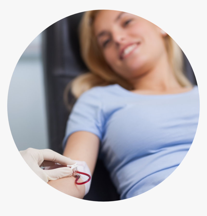 Bloodtest - Woman Giving Blood, HD Png Download , Transparent Png Image ...