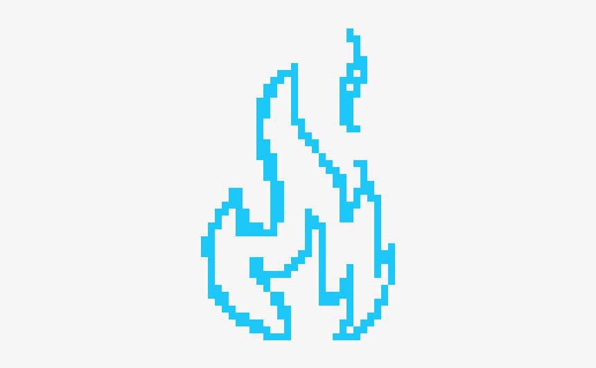 Blue Transparent Blue Pixel Fire, HD Png Download , Transparent Png ...