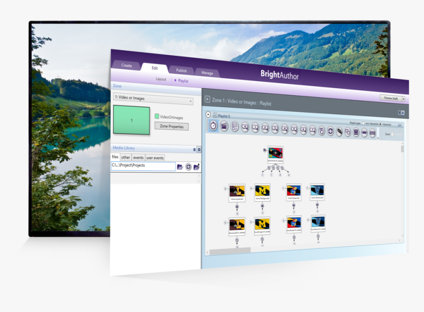 Brightauthor Screen - Nature Hd Themes, HD Png Download , Transparent ...