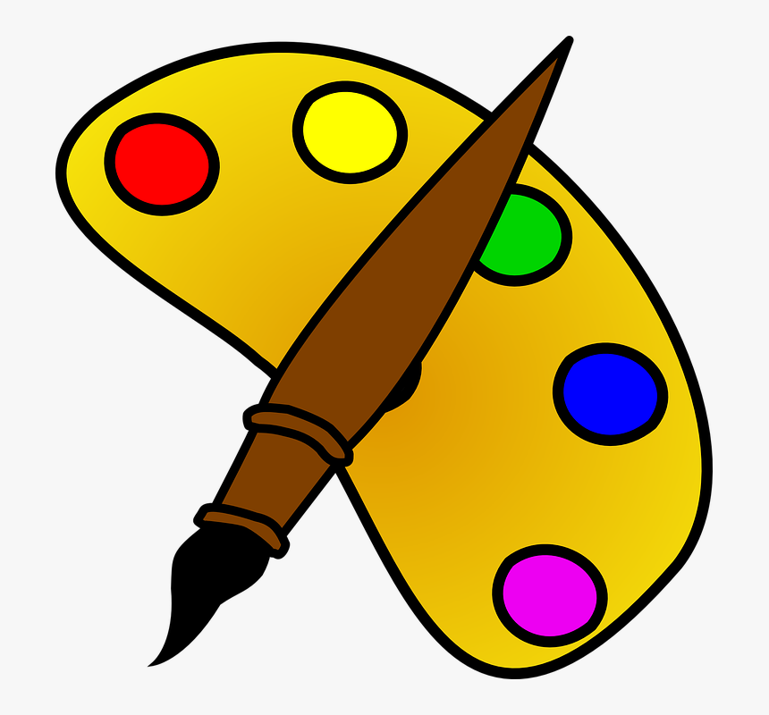 Paint Clipart Color Pallet - Painting Clip Art, HD Png Download ...