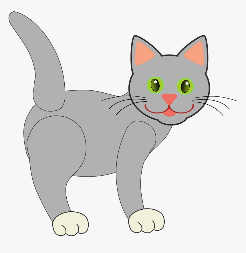 Kittens Clipart Gray Cat - Clip Art, HD Png Download , Transparent Png ...