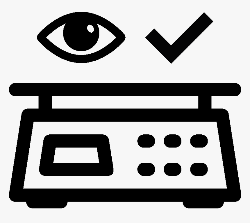 Weight Scales Stencil Clipart , Png Download - Weighing Scale Icon ...