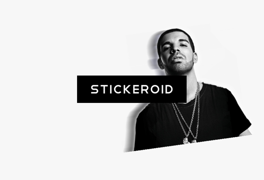 Drake Chains Awesome Bw Portrait Handsome Rap Singer - Monochrome, HD ...