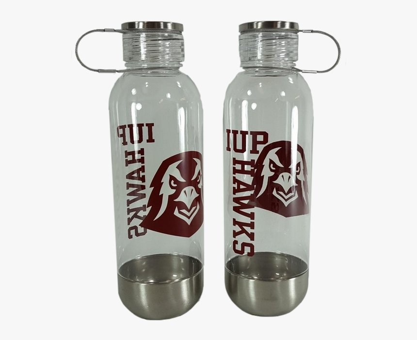 Water Bottle, Clear, Hawk Head Logo, HD Png Download , Transparent Png ...