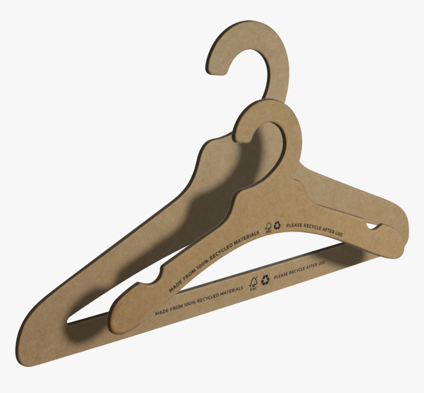 Recycled Paper Hangers - Clothes Hanger, HD Png Download , Transparent ...